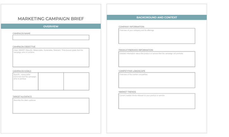 Marketing Brief 101 - Plus A Free Customizable Template